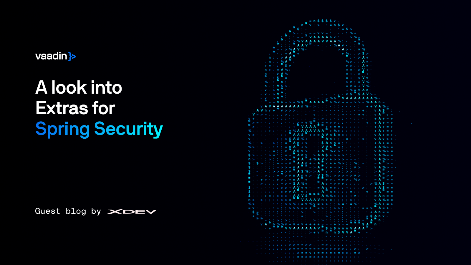 A look into Extras for Spring Security - XDEV SSE | Vaadin
