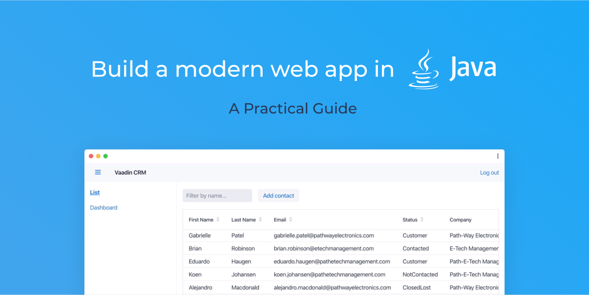 Learn Java web app development: new tutorial series | Vaadin Learn Java web app development: new tutorial series | Vaadin