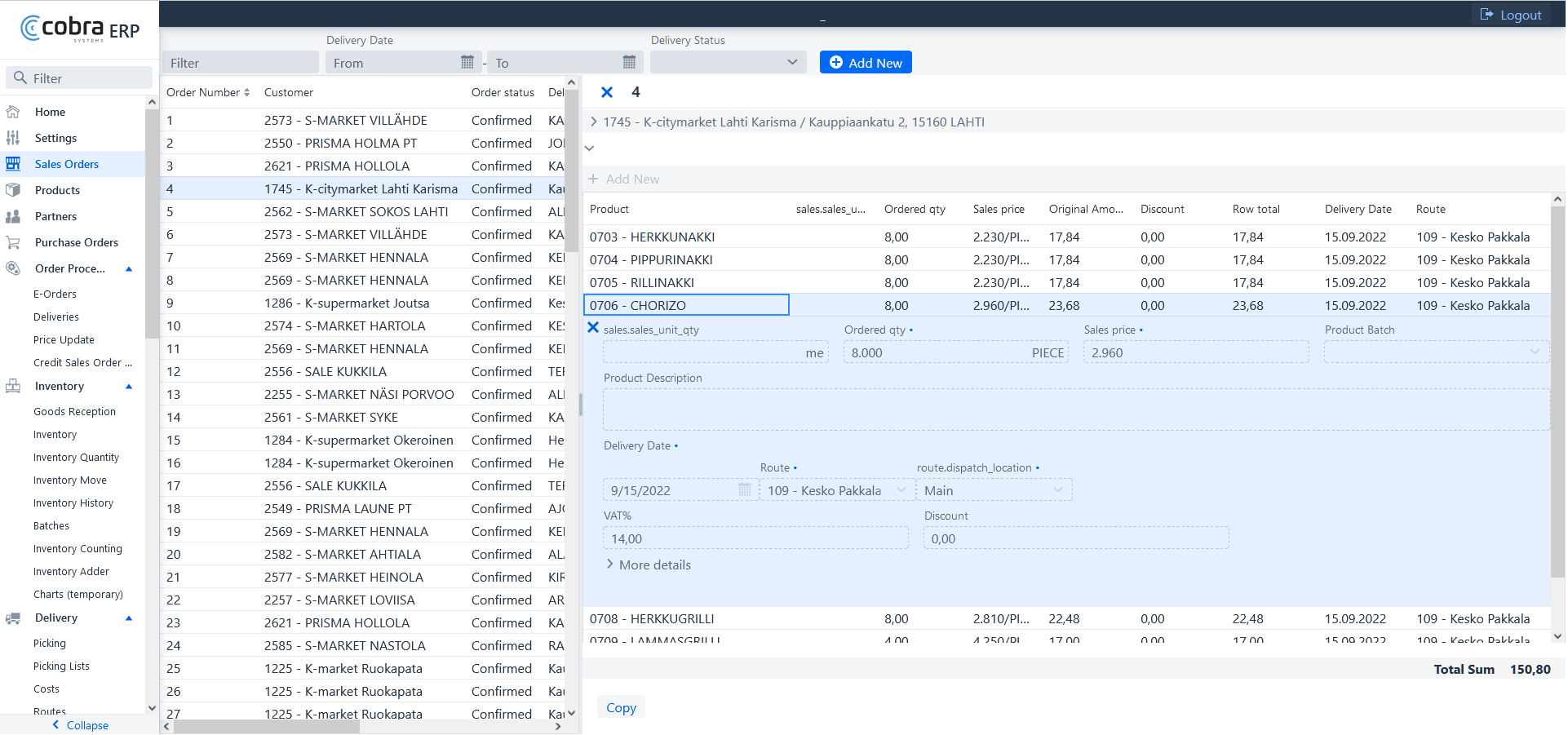 Cobra Systems builds a modern, portable ERP software for the food ...