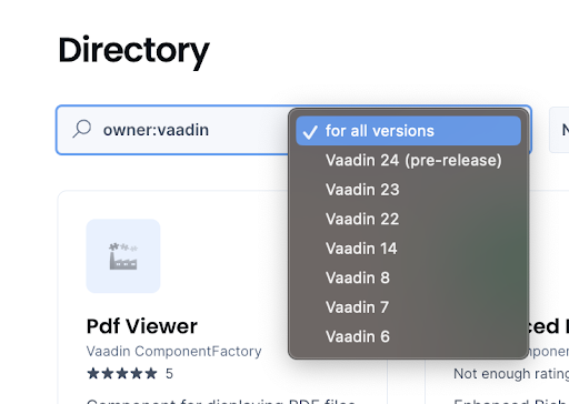 Vaadin Add-on Directory gets a new search interface | Vaadin Vaadin Add-on Directory gets a new search interface | Vaadin