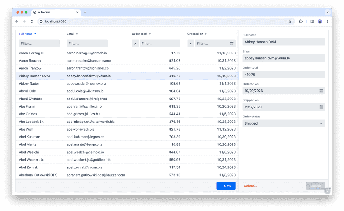 Hilla 2.4 simplifies form creation and CRUD operations | Vaadin