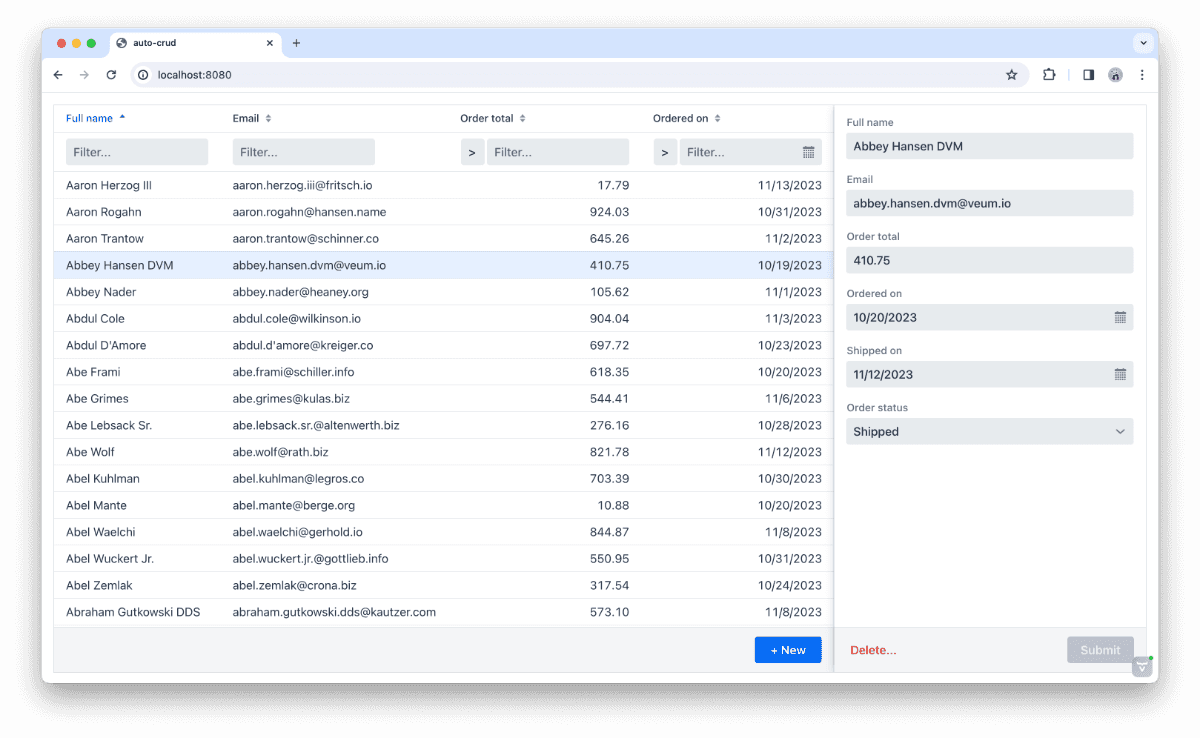 Hilla 2.4 simplifies form creation and CRUD operations | Vaadin